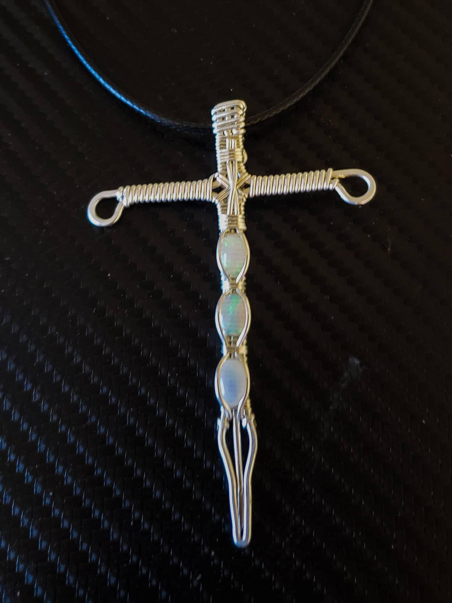 The Crusader Opal Sword Pendant - Etsy