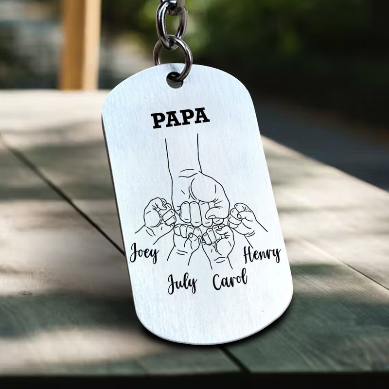Dad Keychain - Etsy