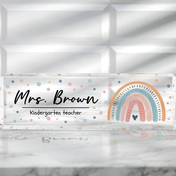 Teacher Name Plate - Etsy