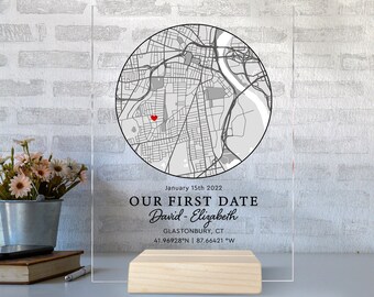 Couple Map Plaque - Etsy