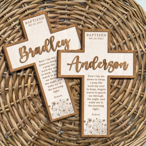 Personalized Baby Cross Sign, Baptism Gift, Baby Girl Gift, Christening ...