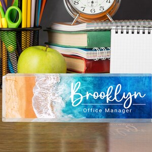 Personalized Desk Name Plate, Custom Office Decor, Desk Sign, Office ...