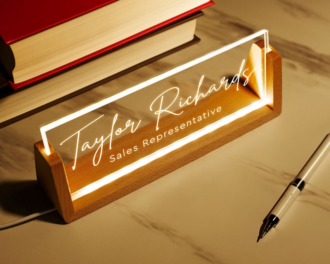 Personalized Desk Name Plate, Custom Desk Name Sign, Office Decor, Name ...