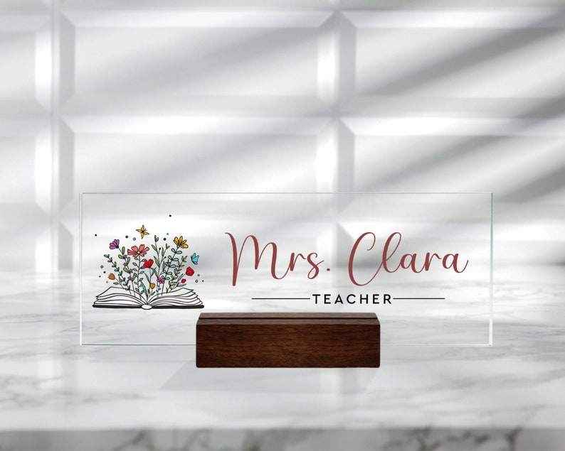 Teacher Appreciation Gift Custom Teacher Sign Teacher Desk - Etsy