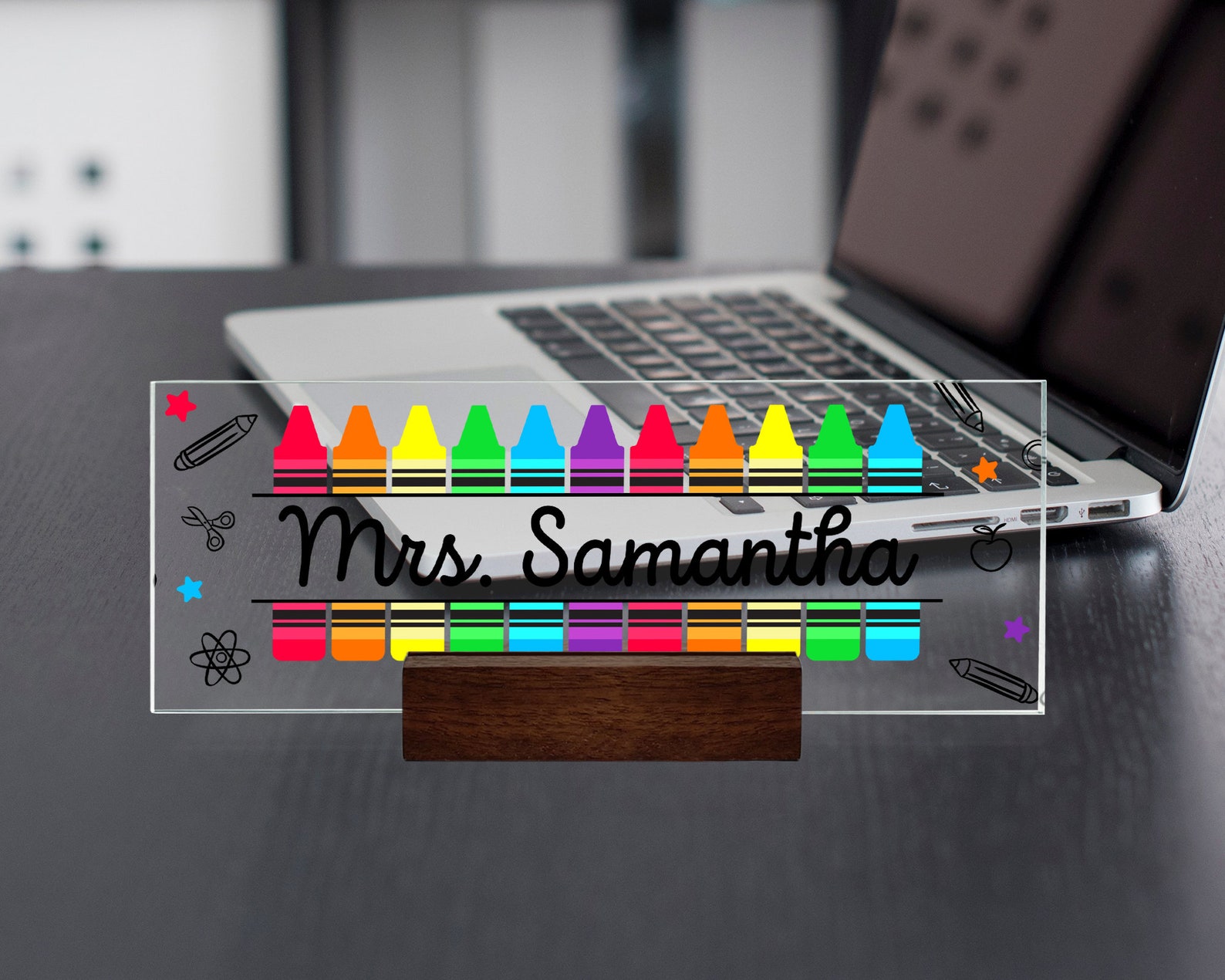 Custom Teacher Sign, Teacher Desk Sign, Teacher Name Plate for Desk ...