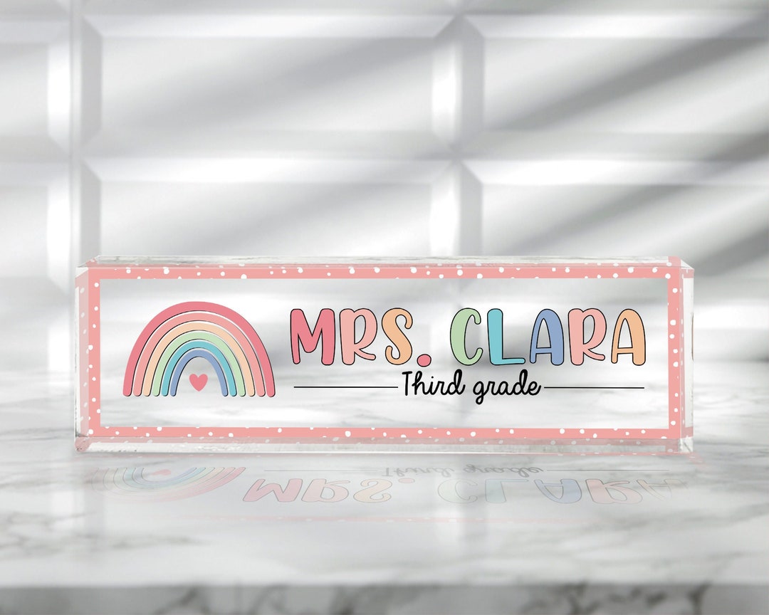 Personalized Teacher Name Sign, Teacher Gifts for Women, Custom Gift ...