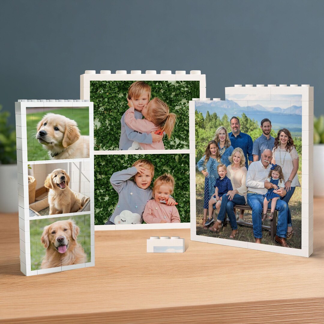 Custom Photo Strip Building Blocks, Family Photo Gift, Couple ...