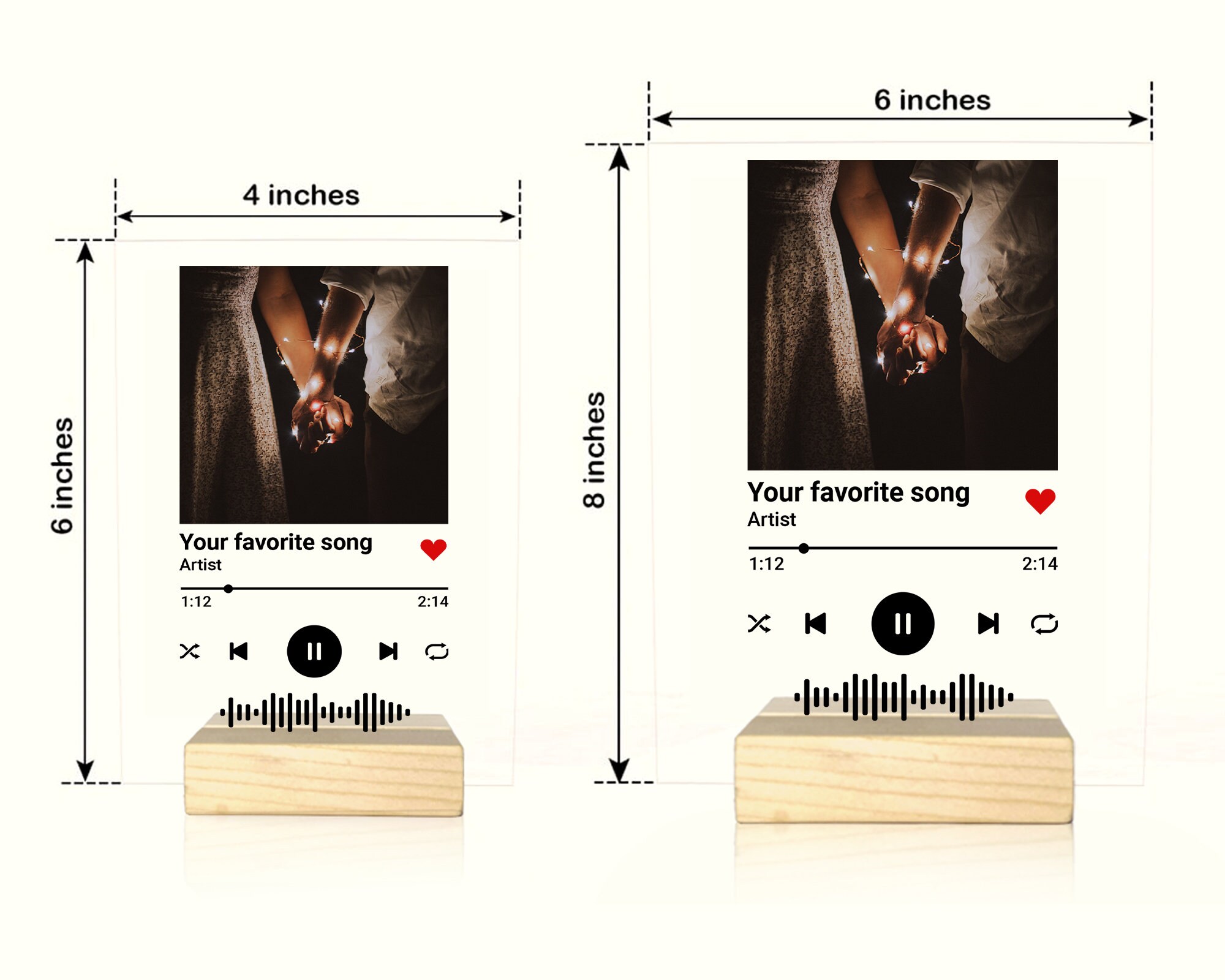 Personalized Music Acrylic Plaque Custom Couples Anniversary - Etsy