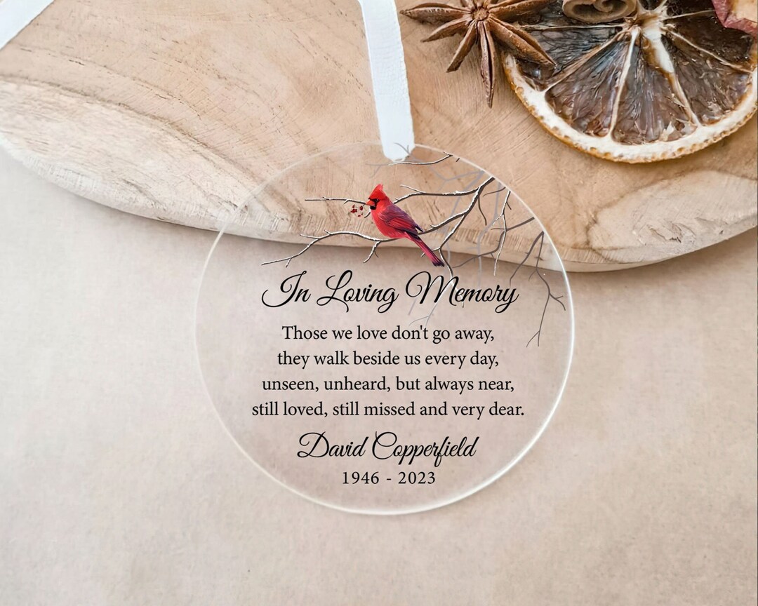 Personalized Memorial Christmas Ornament, Custom Family Keepsake ...