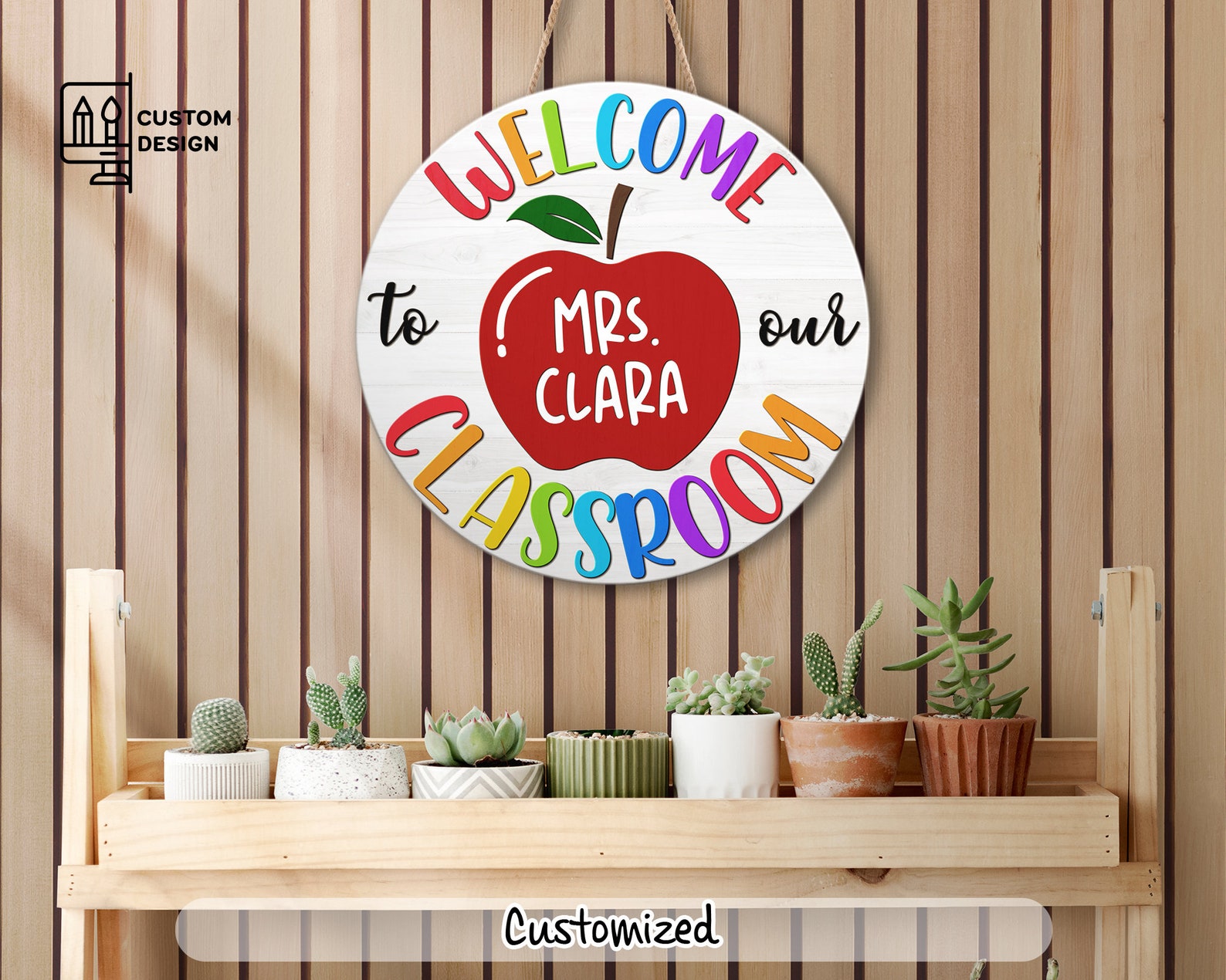 Personalized Teacher Sign Classroom Decor Teacher Welcome - Etsy