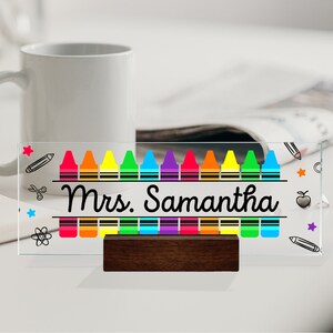 Custom Teacher Sign, Teacher Desk Sign, Teacher Name Plate for Desk ...