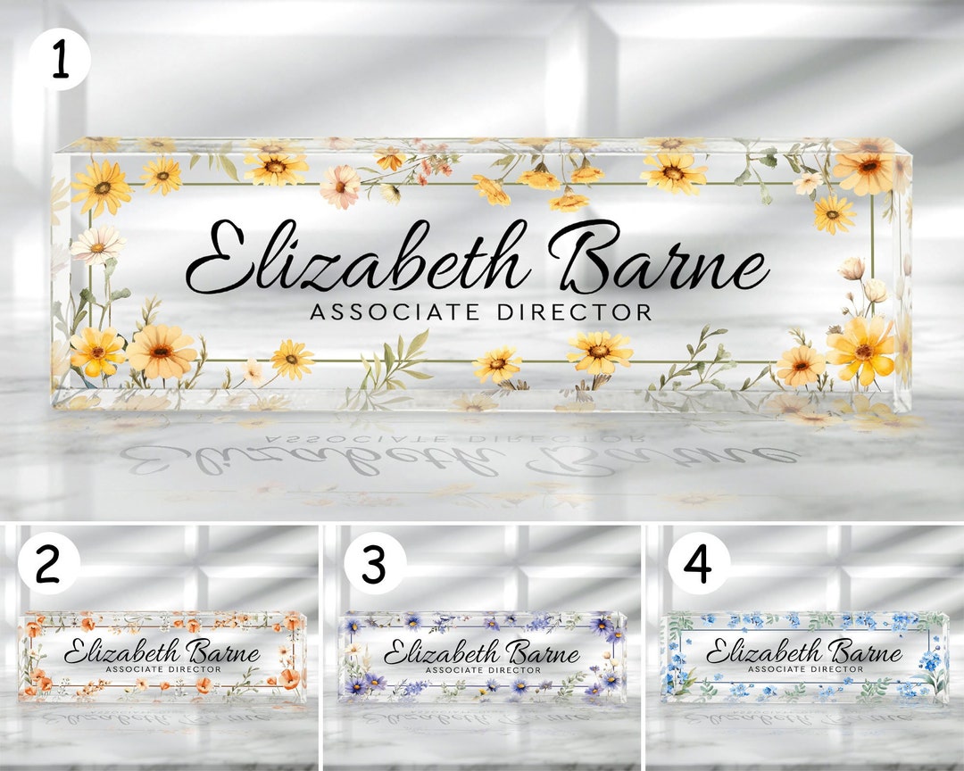 Custom Desk Name Plate, Office Desk Decor, Desk Name Sign, Personalized ...