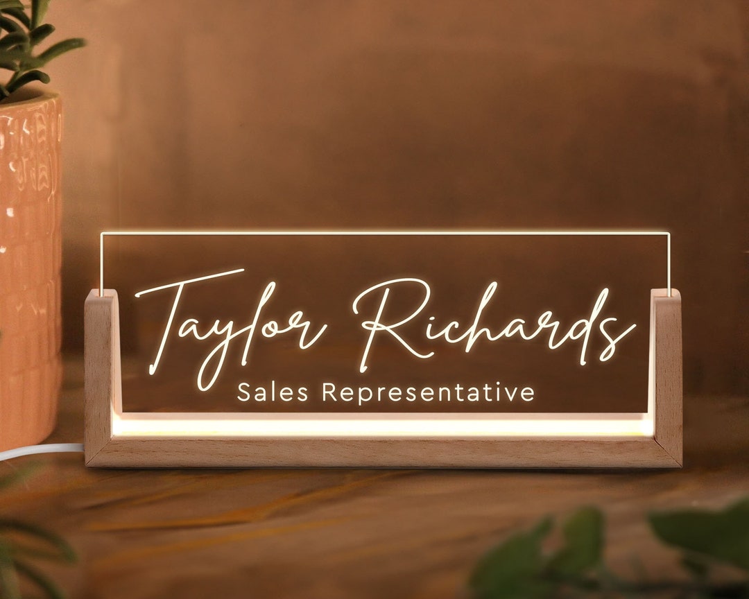 Personalized Desk Name Plate, Custom Desk Name Sign, Office Decor, Name ...