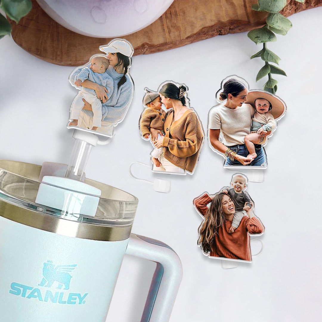 Custom Photo Straw Topper: Personalized Stanley Cup Accessory - Etsy