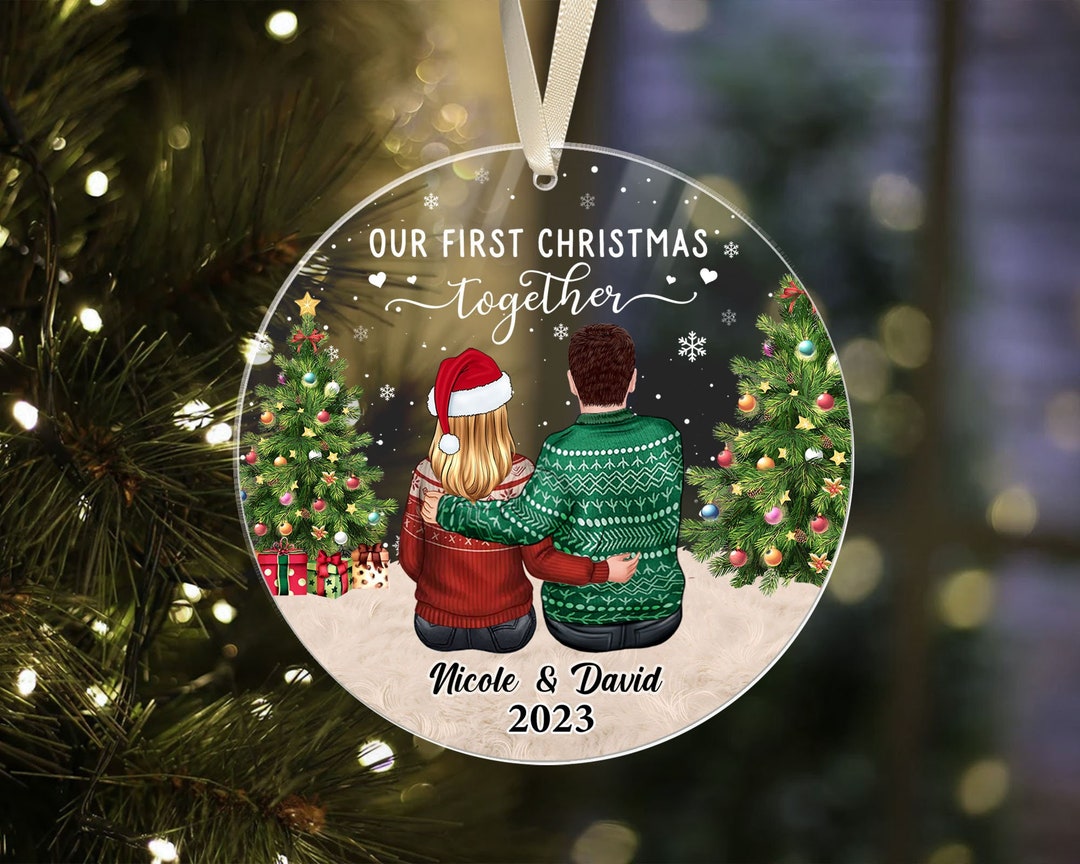 Personalized Couple Ornament Our First Christmas Together Ornament