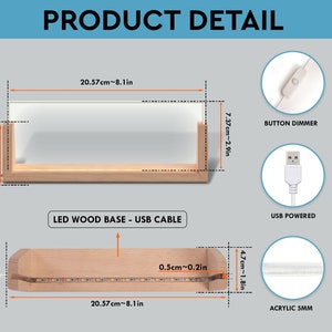 Desk Name Sign, Lighted Name Plate for Desk, Personalized Gifts for ...