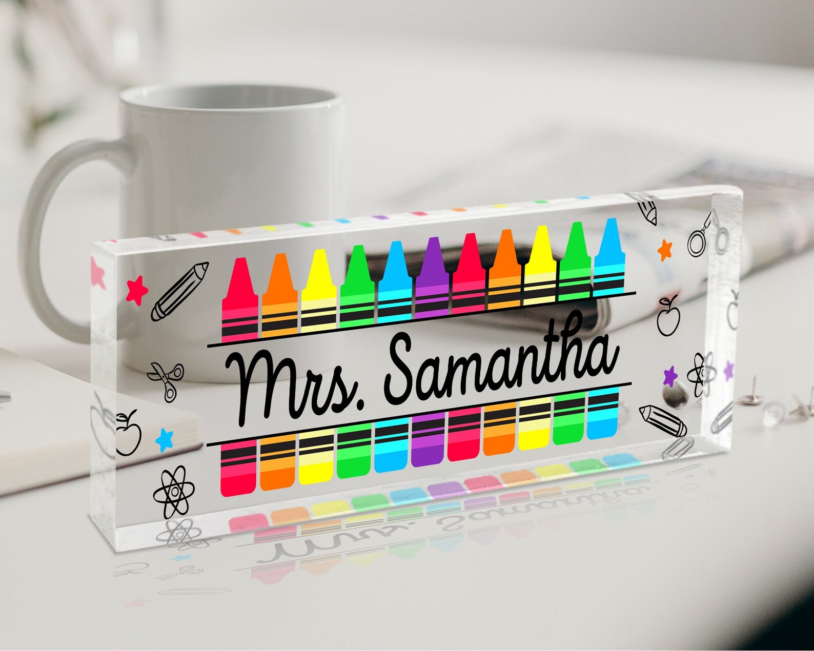 Custom Teacher Sign, Teacher Desk Sign, Teacher Name Plate for Desk ...