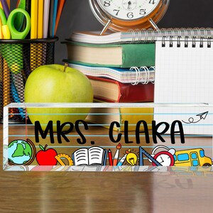 Custom Teacher Desk Name, Teacher Gifts, Personalized Gift for Teacher ...