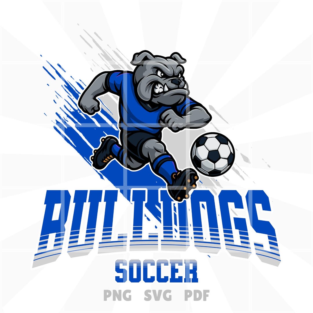 Bulldogs Soccer Logo - SVG PNG PDF – Fierce Bulldog Mascot Team Logo ...