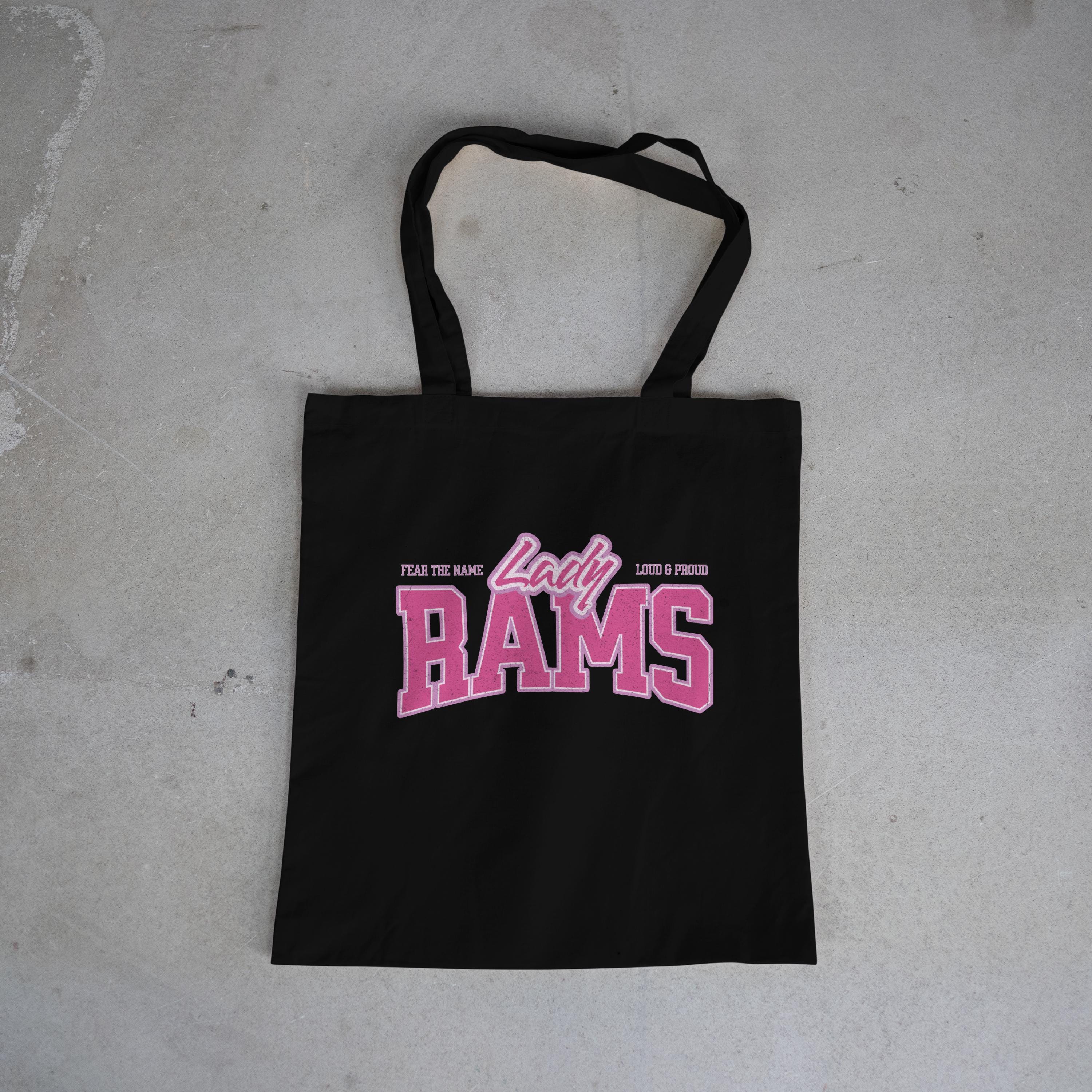 Lady Rams Logo SVG PNG PDF | Pink Mascot Spirit Logo for Sports Teams ...