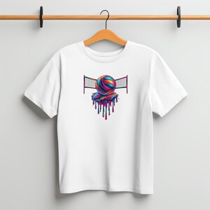 Neon Volleyball Drip PNG | Rainbow Glow Volleyball Clipart | 5000px ...