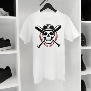 Baseball, Softball Skull Logo Design - SVG PNG Vector Bundle | Digital ...