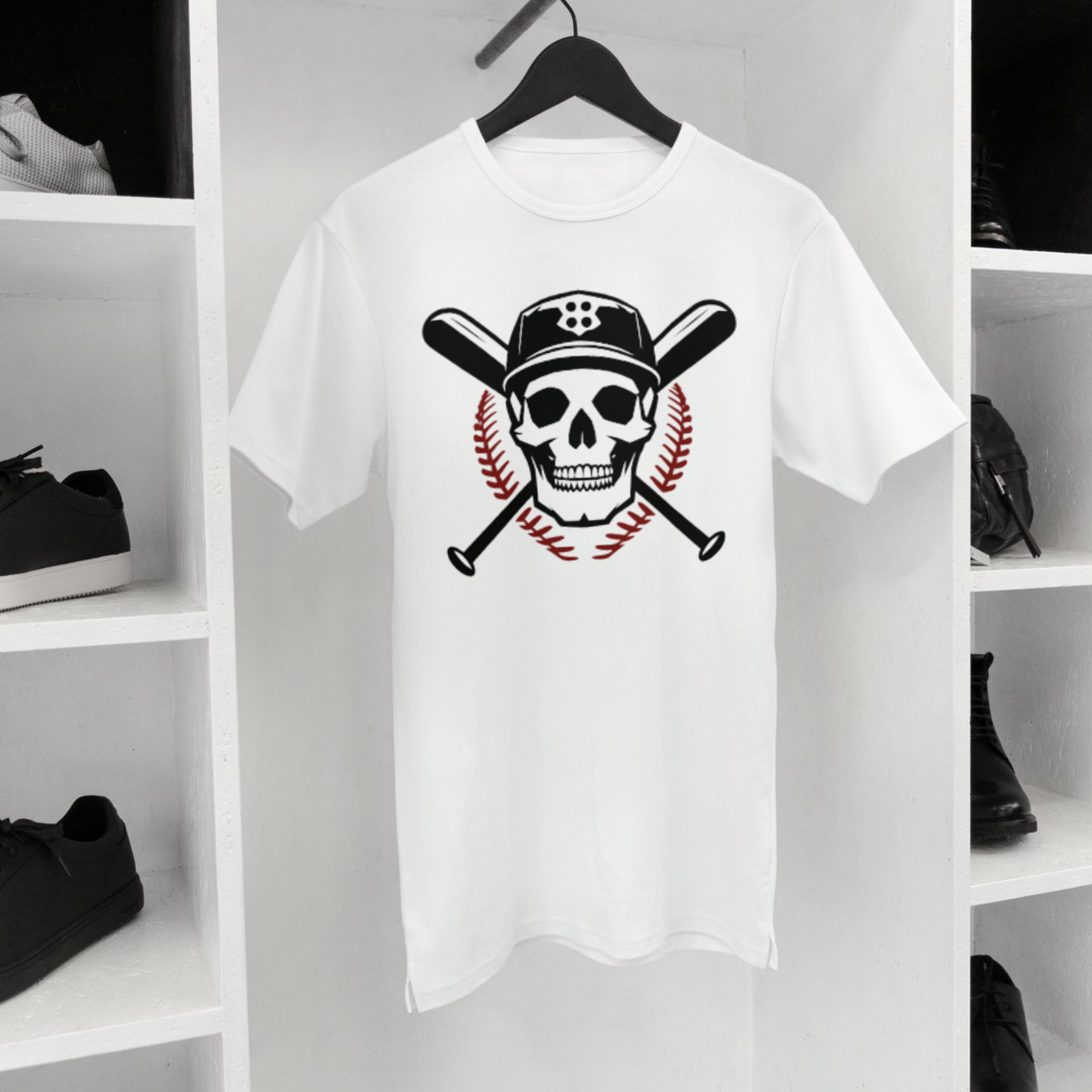 Baseball, Softball Skull Logo Design SVG PNG Vector Bundle Digital File ...