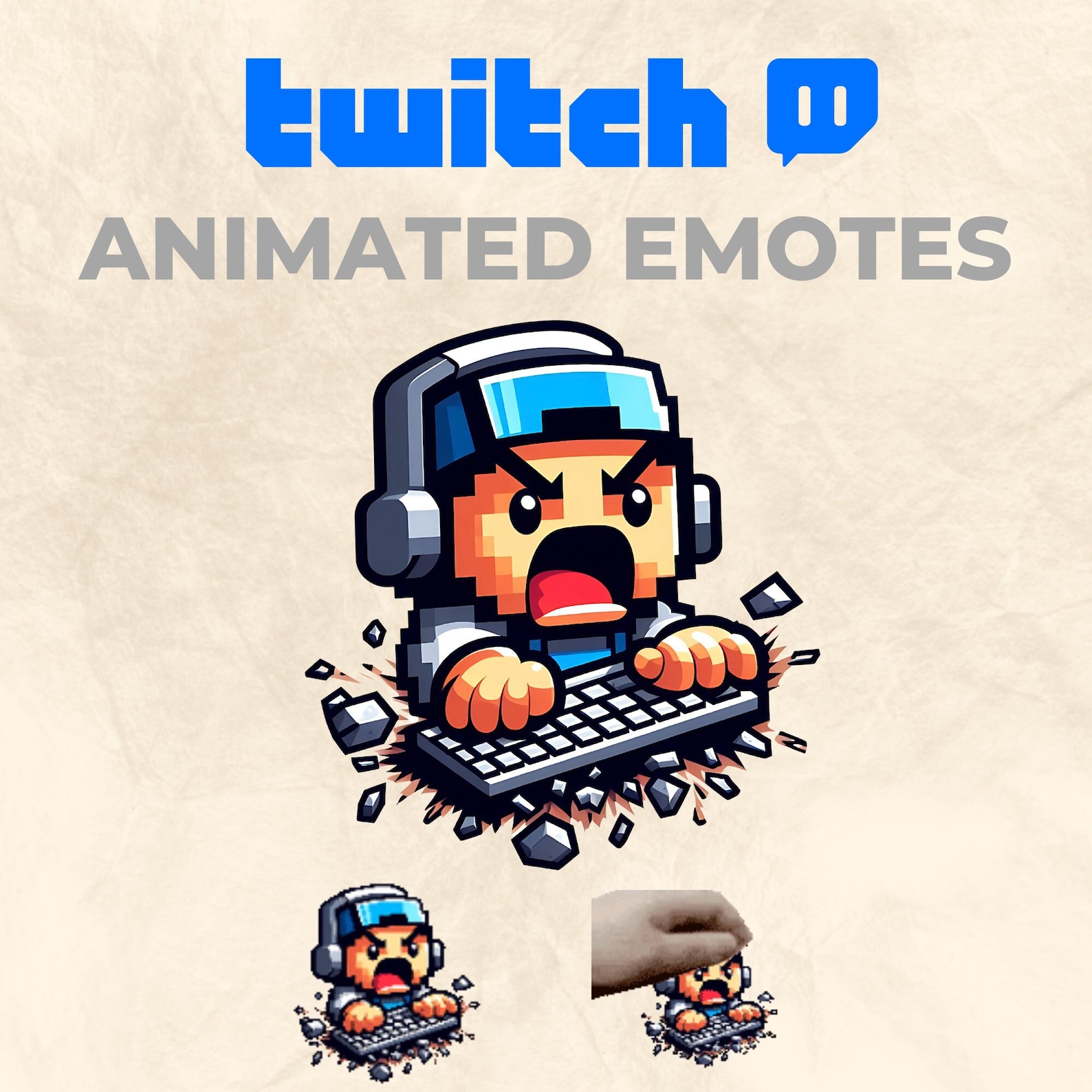 Animated Twitch Emote, Keyboard Warrior Emote, Troll Emote, Funny Emote ...