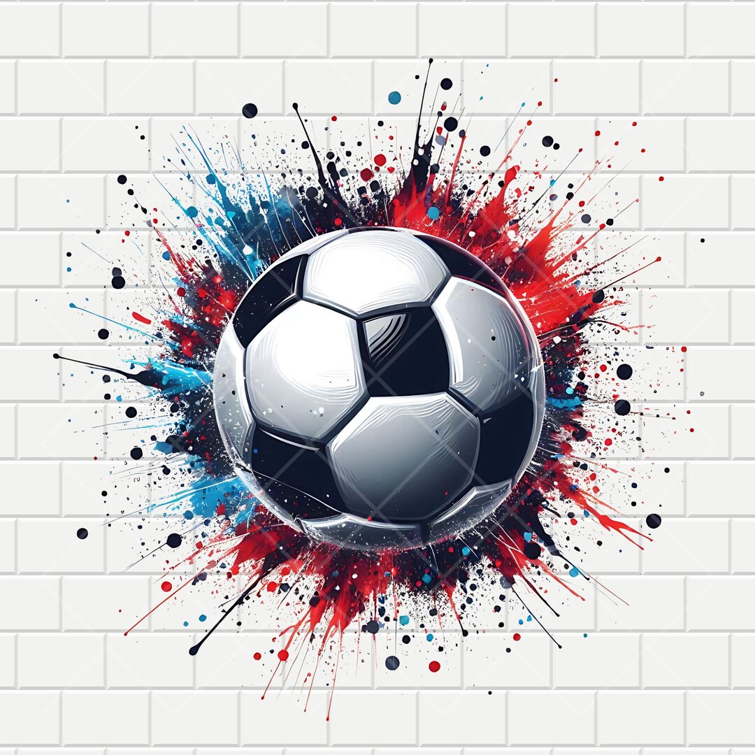 Soccer Ball Color Splash Graphic: Transparent PNG, PDF (digital ...