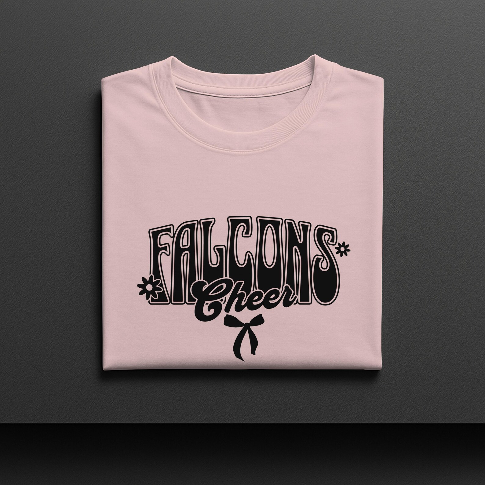 Falcons Cheer Logo SVG for Shirts | Svg Png Eps Pdf | Retro Flower ...