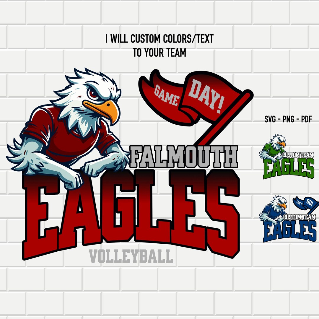Custom Eagles Team | Personalized Team Logo | Mascot | Vector Cut File ...