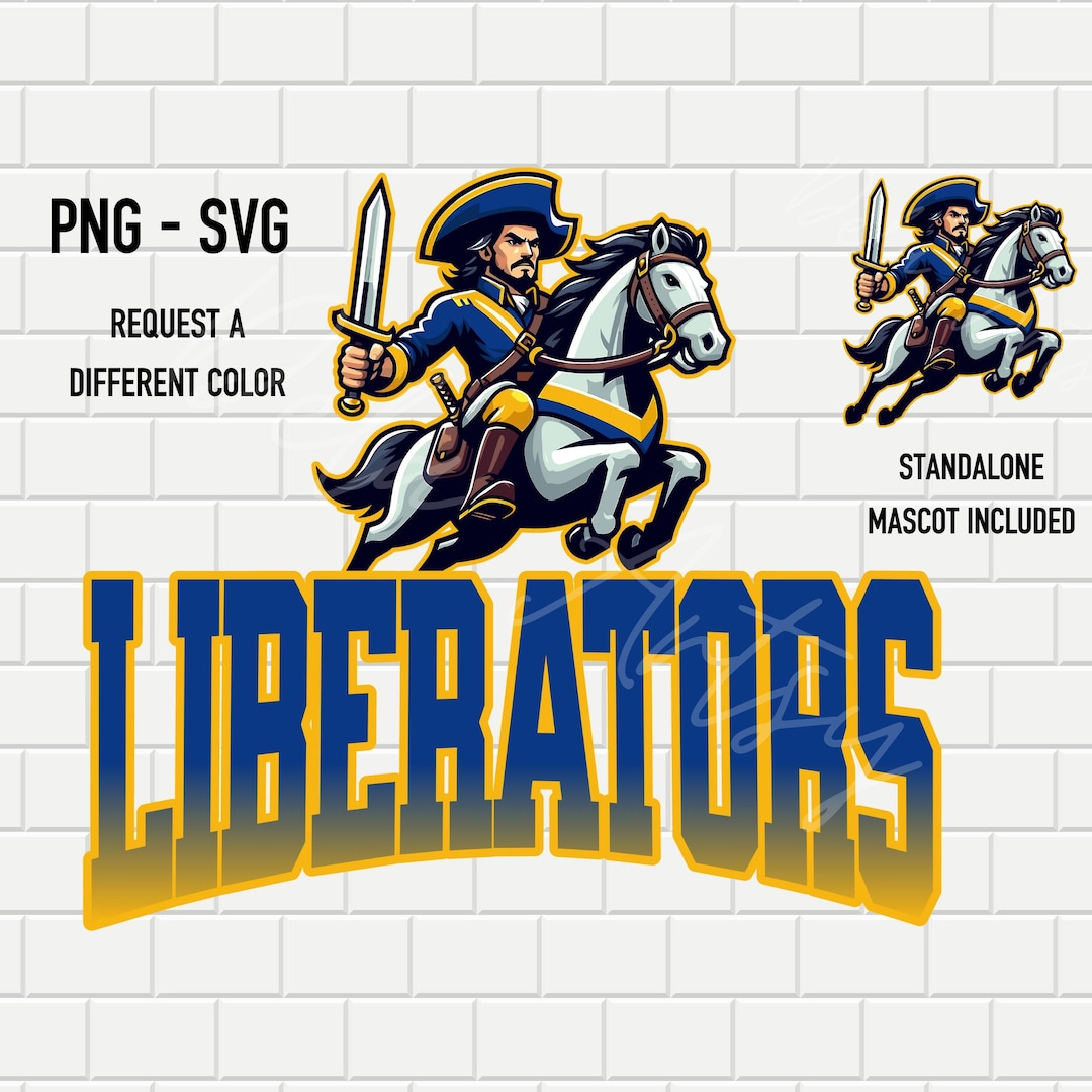 Liberators Sports Logo Mascot | Liberator Mascot | Vector | Bolivar ...