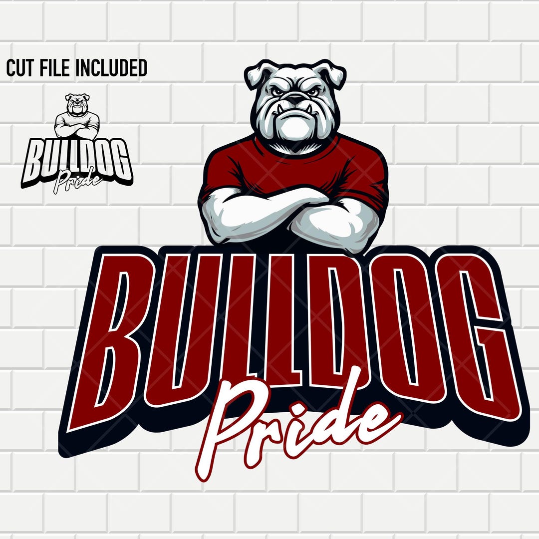 Bulldog Pride | Maroon | Bulldogs Sports Logo | Varsity Team Logo ...