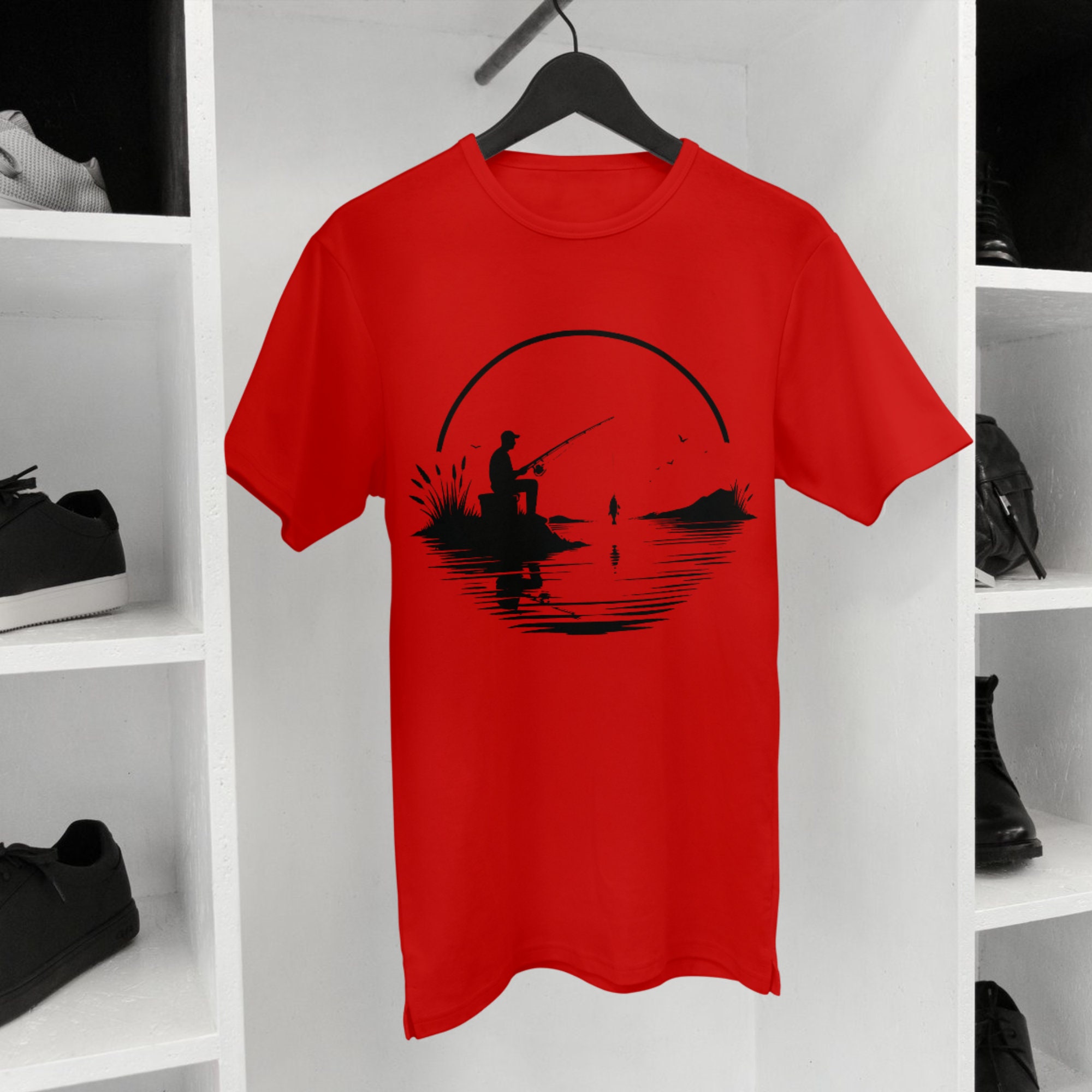 Fishing in Solace Vector SVG PNG PDF Digital File Transparent ...