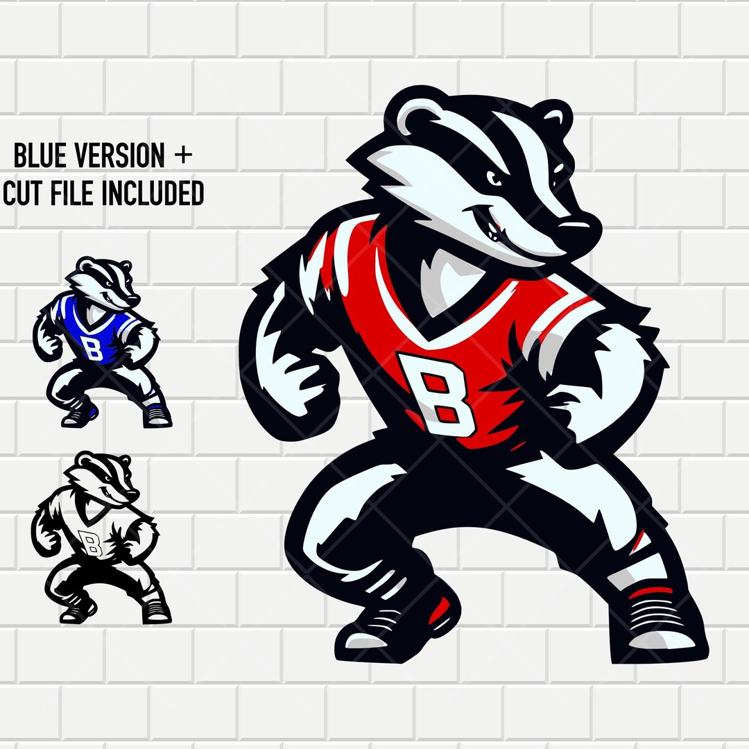 Badgers Mascot | Badger | Vector | Sports Mascot | Sports Logo | School ...