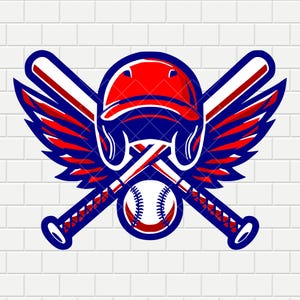 Baseball Softball Wings | Vector | Sports Mascot | Logo | School Mascot ...