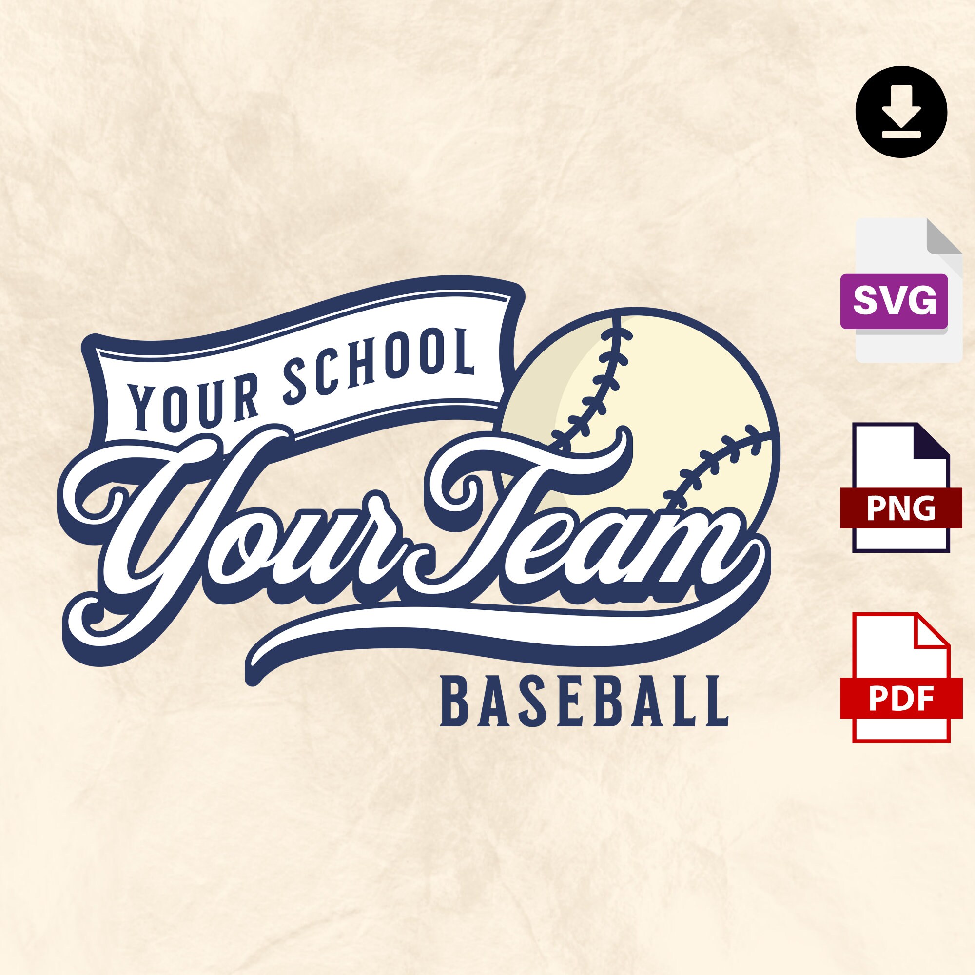 Custom Baseball Logo Personalized Team Mascot Team Name Jersey Softball ...