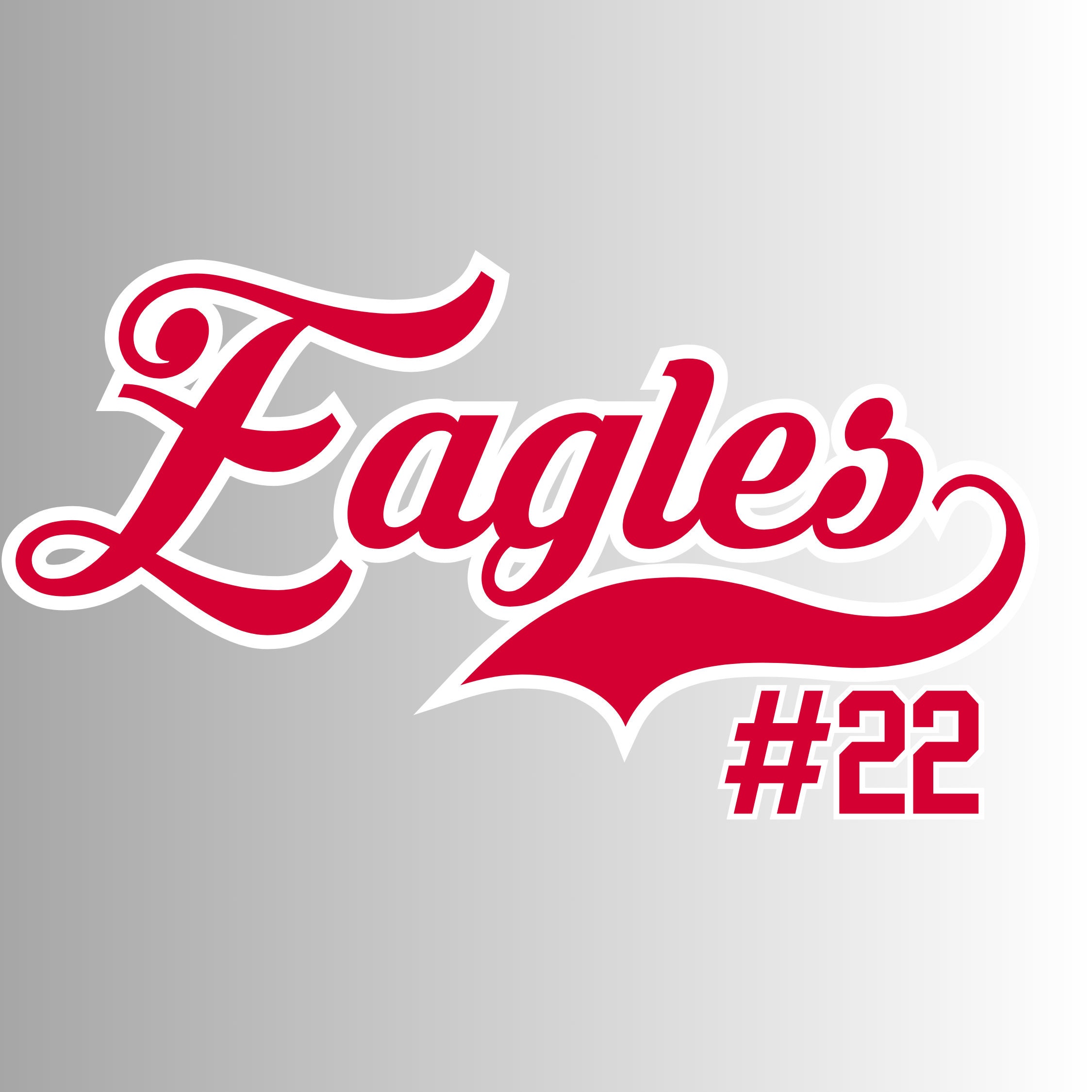 Custom Softball Swoosh Font Text Number Personalized Team Mascot Team ...