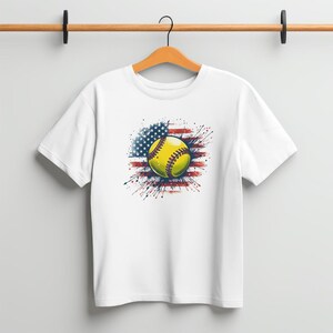 USA Softball Splatter | Softball | Splash Design| Digital Design PNG ...