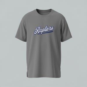 Raptors Baseball Softball Logo SVG PNG PDF | Purple Team Script Text ...