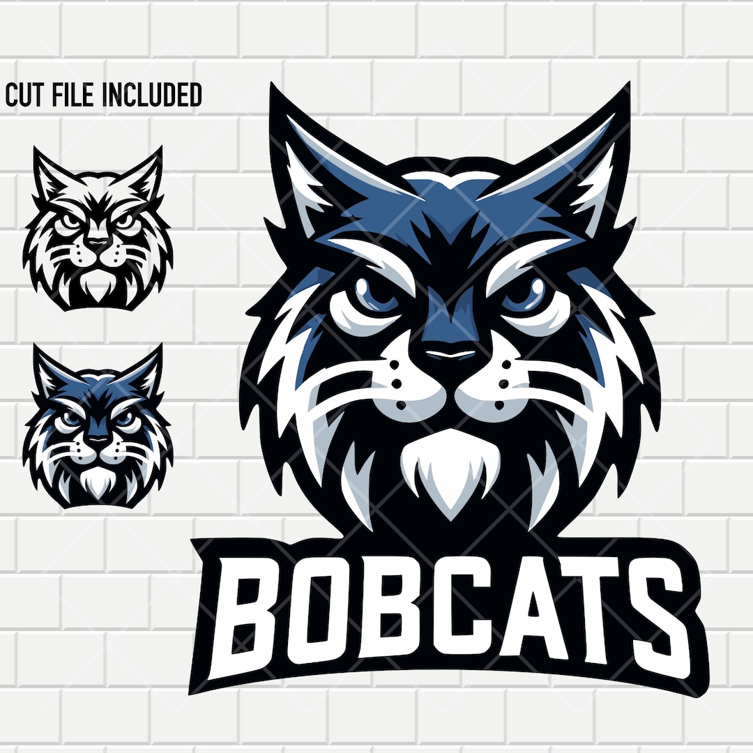 Bobcats Mascot Logo | Bobcat Head | Vector | Sports Logo | School ...