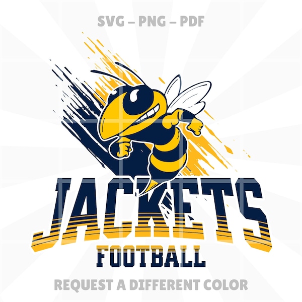 Yellow Jacket Mascot Svg - Etsy