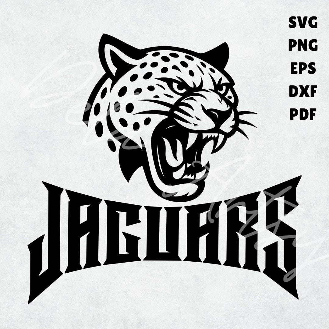 Bold Jaguars Mascot Logo | Fierce Jaguar Head Vector Design Svg Png Eps ...