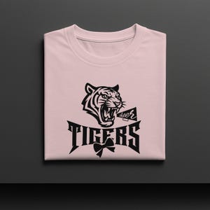 Tigers Cheer Mascot SVG for Shirts | Svg Png Eps Pdf | Fierce Tiger ...