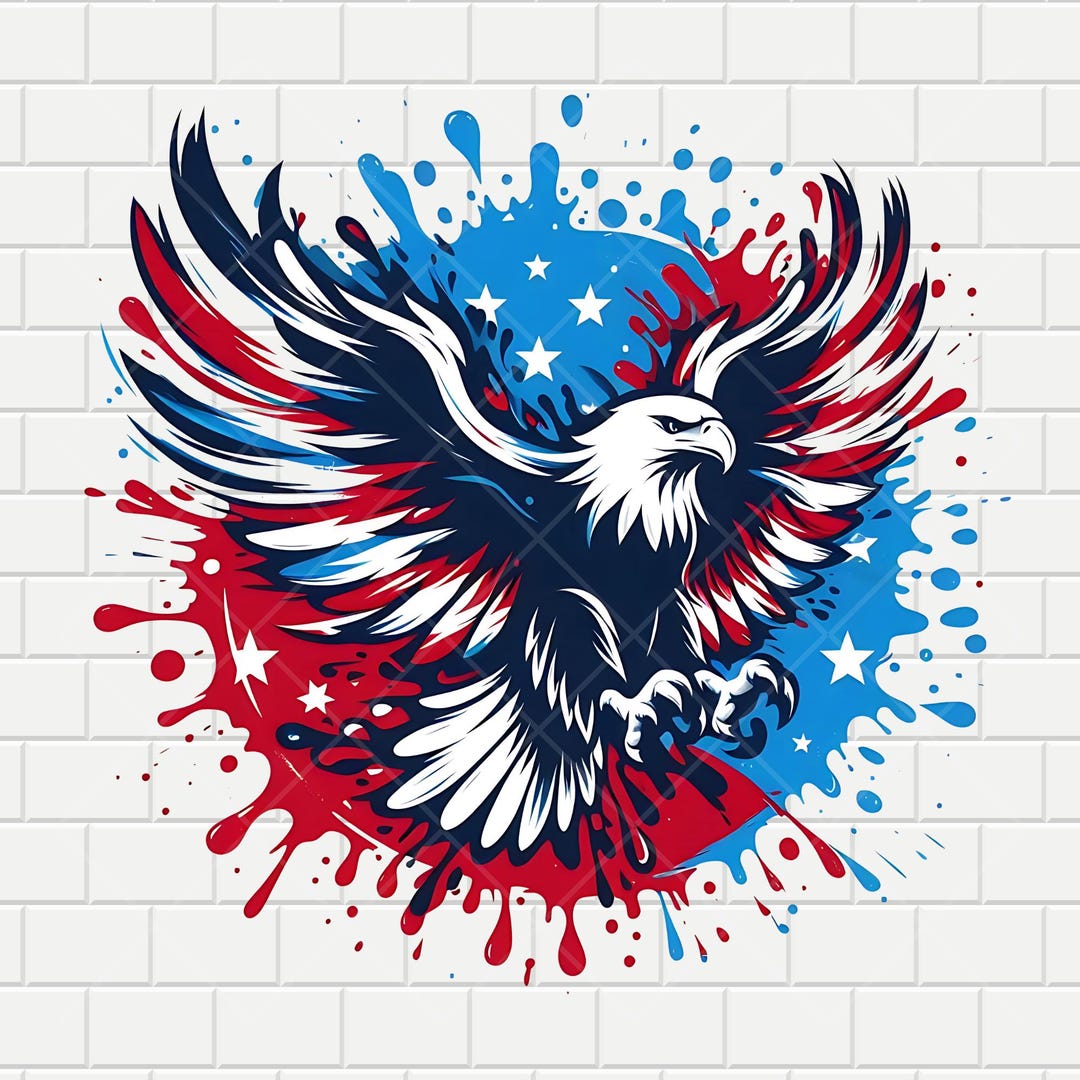 USA Eagle Splash Design | Eagle Logo | Paint Splash | Digital Design ...