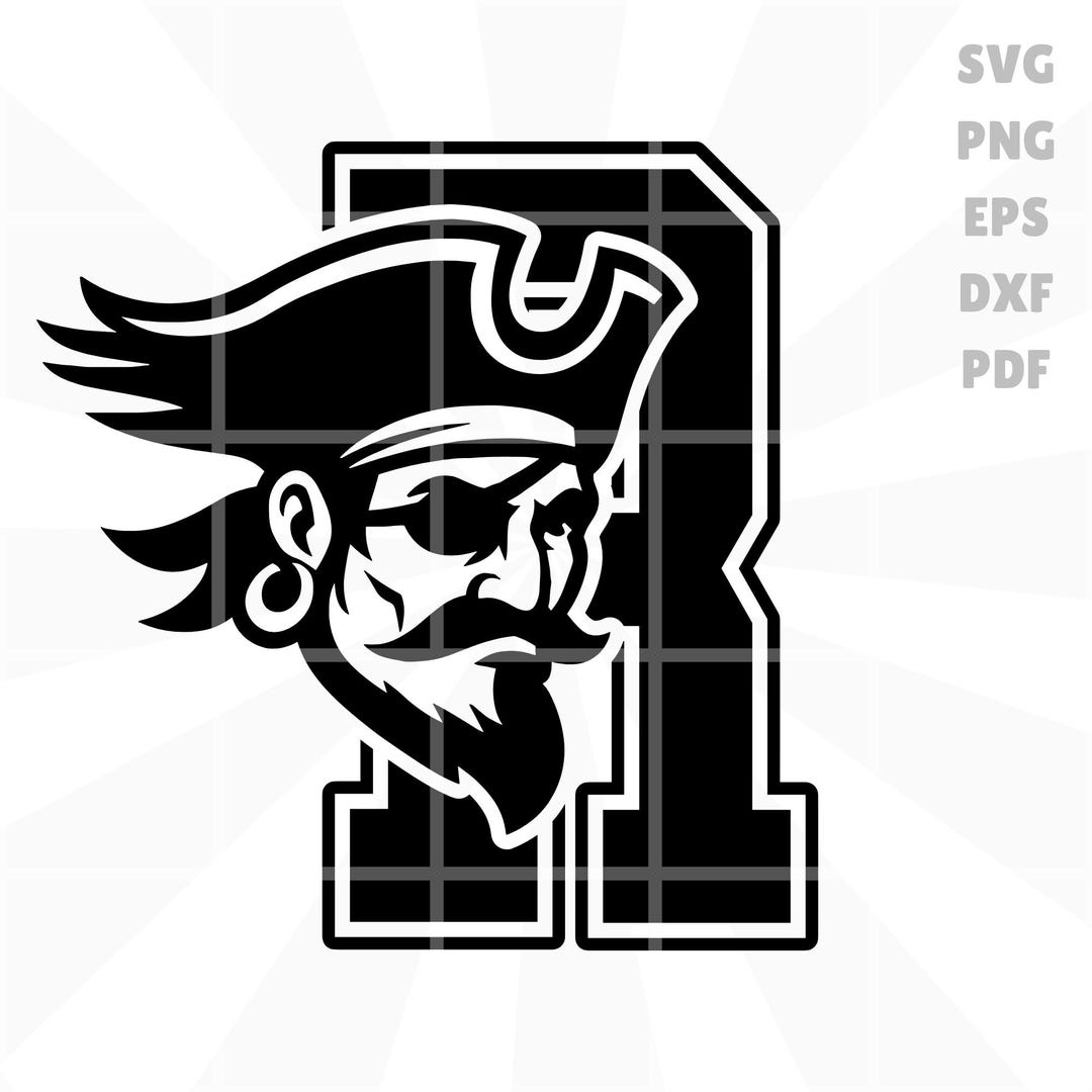 Raiders "r" Logo Svg Png Eps Pdf – Pirate Mascot With Bold Letter R for ...