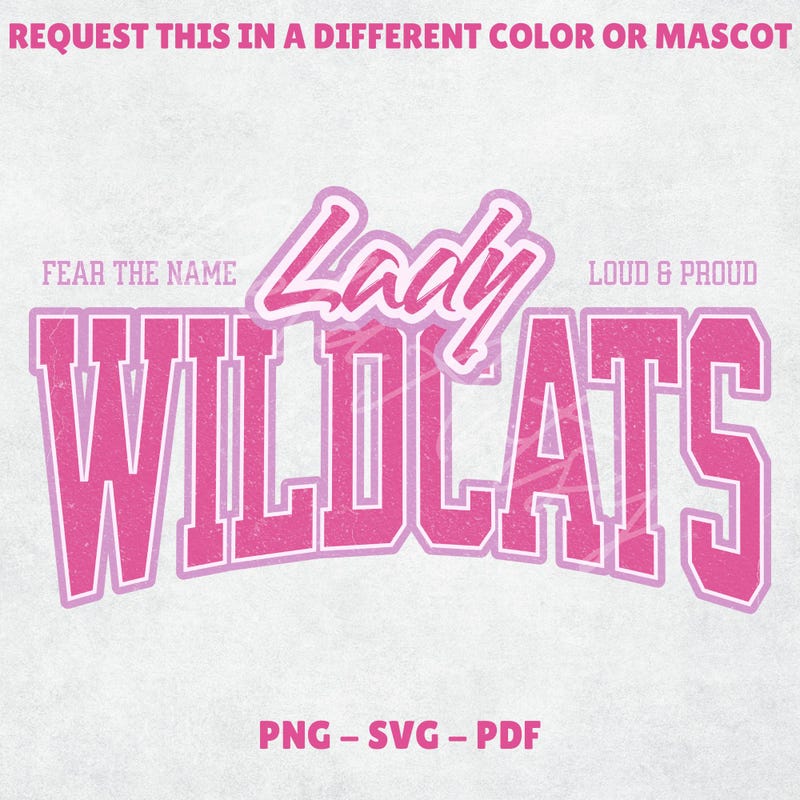 Wildcat Logo for Cheer - Etsy