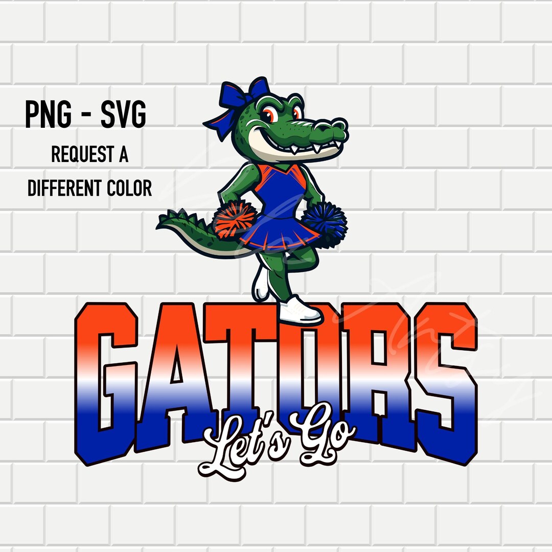 Gators Sports Cheer Logo | Gators Mascot Logo | Cheerleader | Vector ...