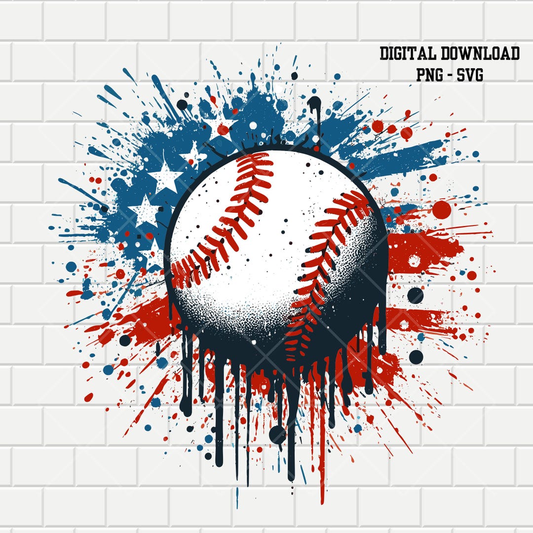 USA Baseball Splash Design | Baseball | Softball | Splash | Digital ...