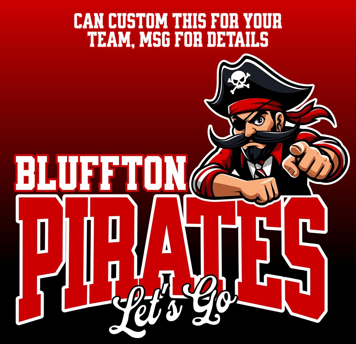 Pirates Sports Logo | Pirate Mascot Logo | Buccaneers | Vector | Custom ...